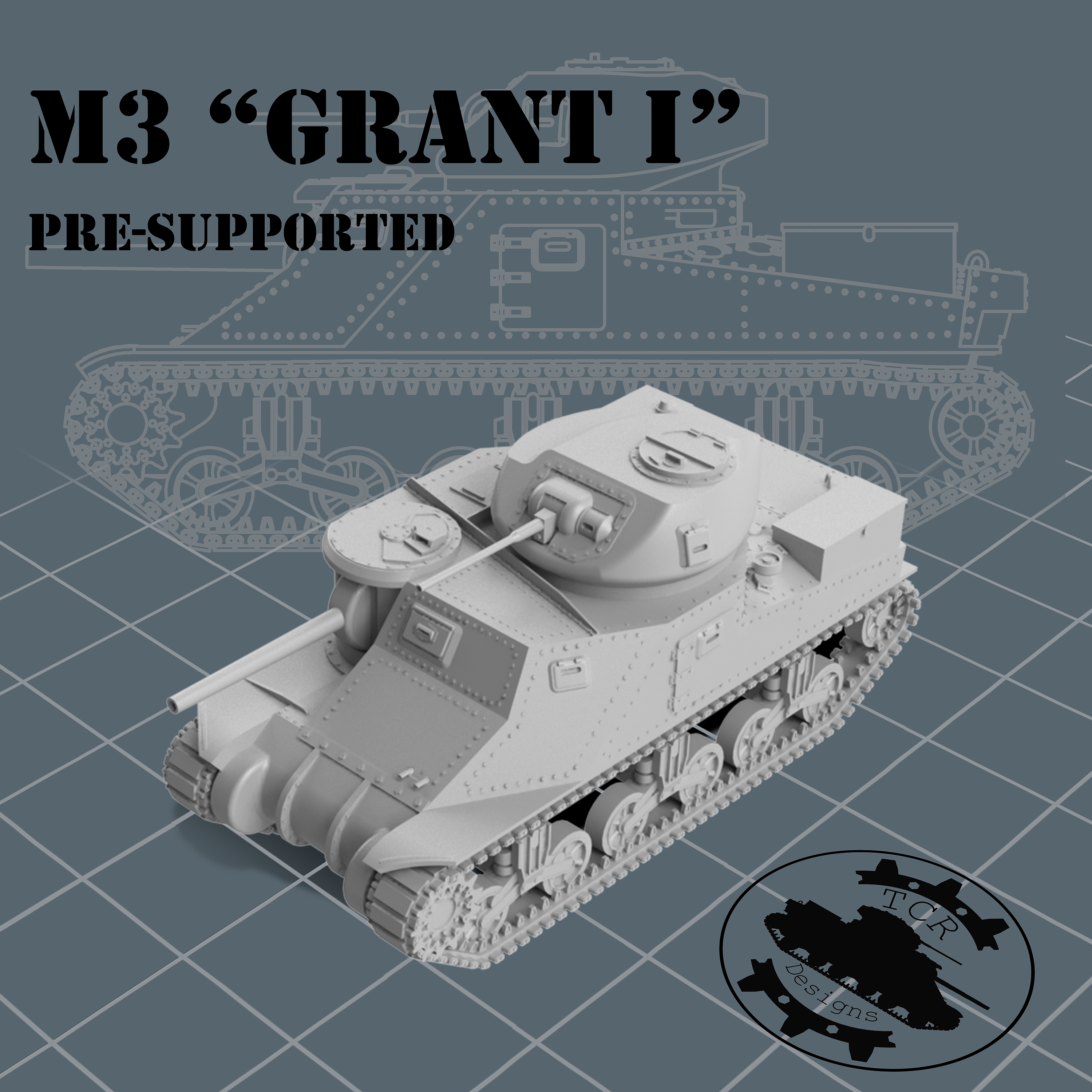 M3 Grant by TCR Designs - Wargaming3D